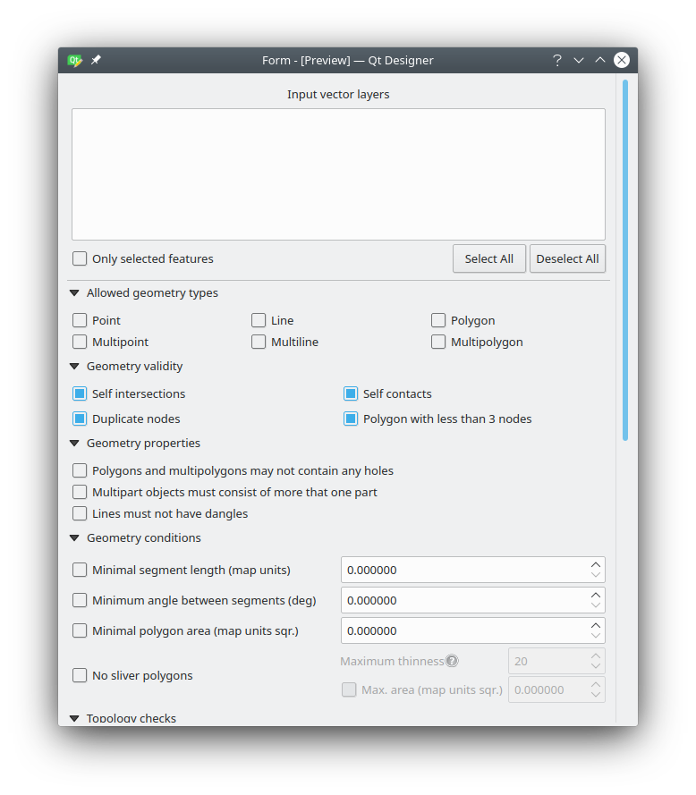 Unifiy the appearance of "Select All" and "Deselect All" button across ...