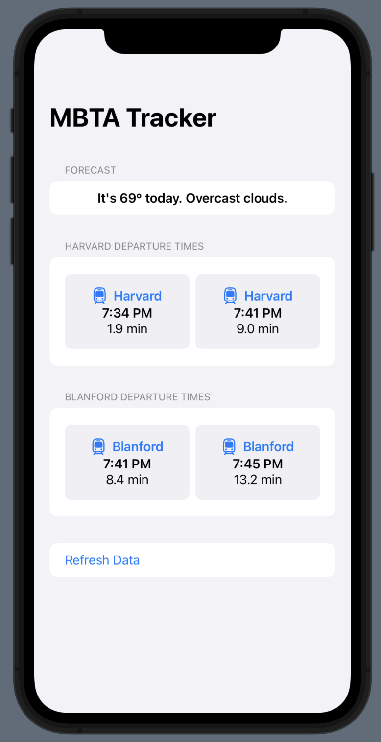 GitHub - SamPom100/MBTA-iOS-Tracker: Track B Line Trains in an iOS App made in Swift