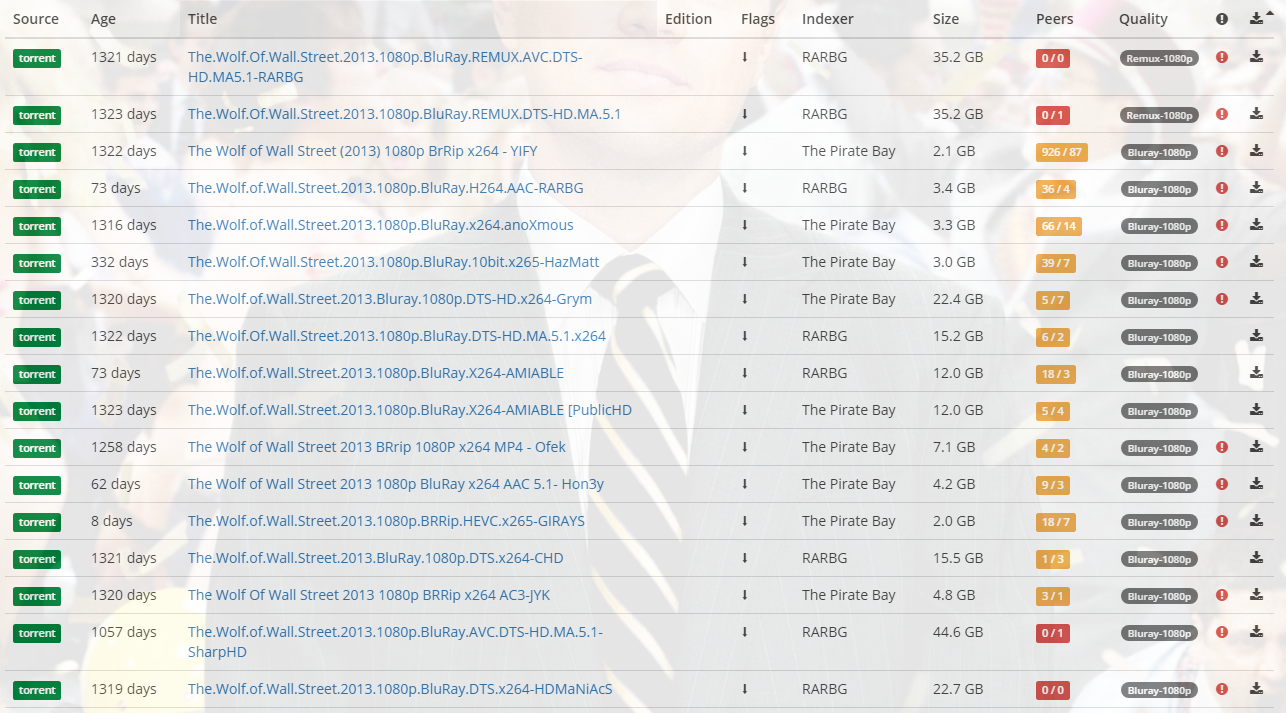 Sort search results by peers · Issue #2118 · Radarr/Radarr · GitHub