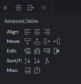 Icon not showing up in the sidebars. · Issue #227 · tgrosinger/advanced-tables-obsidian · GitHub