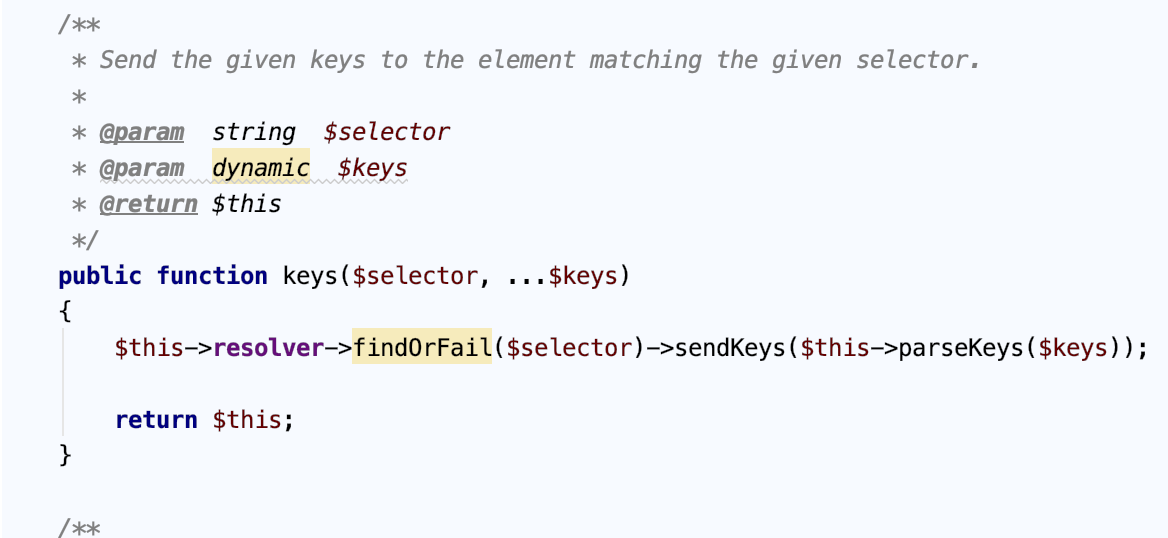 Keys method is broken after php-webdriver update · Issue #732 · laravel ...