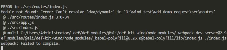 Module not found: Error: Can't resolve 'dva/dynamic' in ... · Issue #1499 · dvajs/dva · GitHub