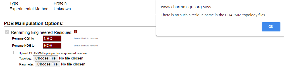 ValueError: No template found for residue 264 (LEU). The set of atoms matches LEU, but the bonds ...