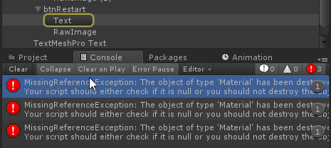 MissingReferenceException error after stopping the game · Issue #18 · pnarimani/RTLTMPro · GitHub