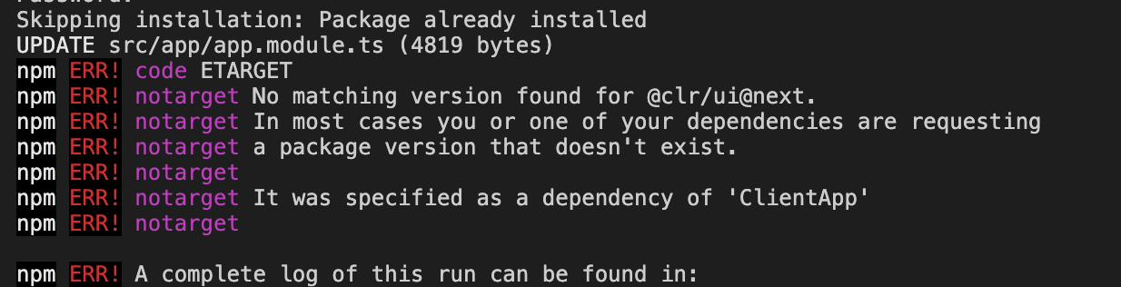 ng add @clr/angular not working · Issue #4341 · vmware-archive/clarity · GitHub