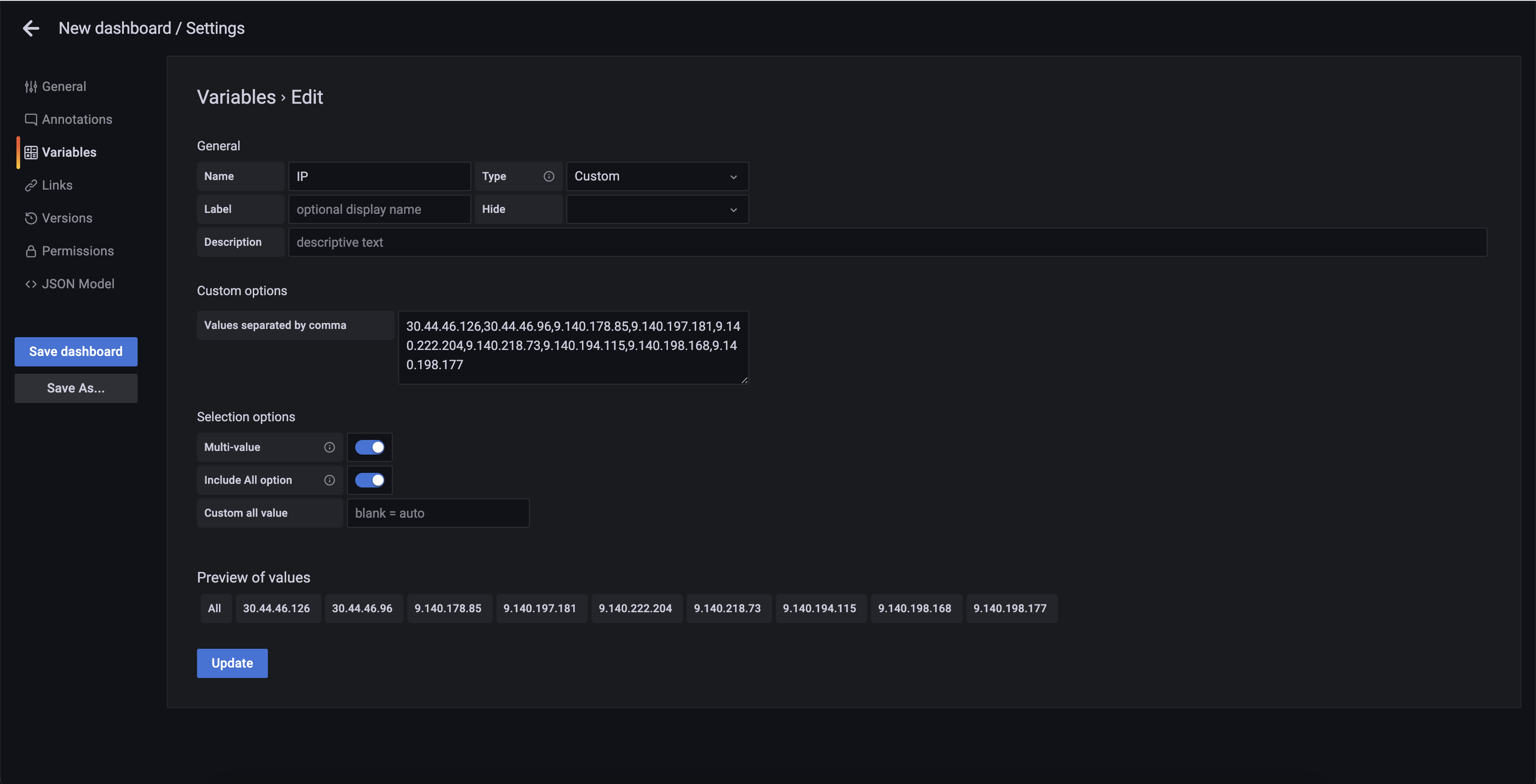 Typing Multi Value With Concatenated Cant Filter Values When Using A Variable · Issue