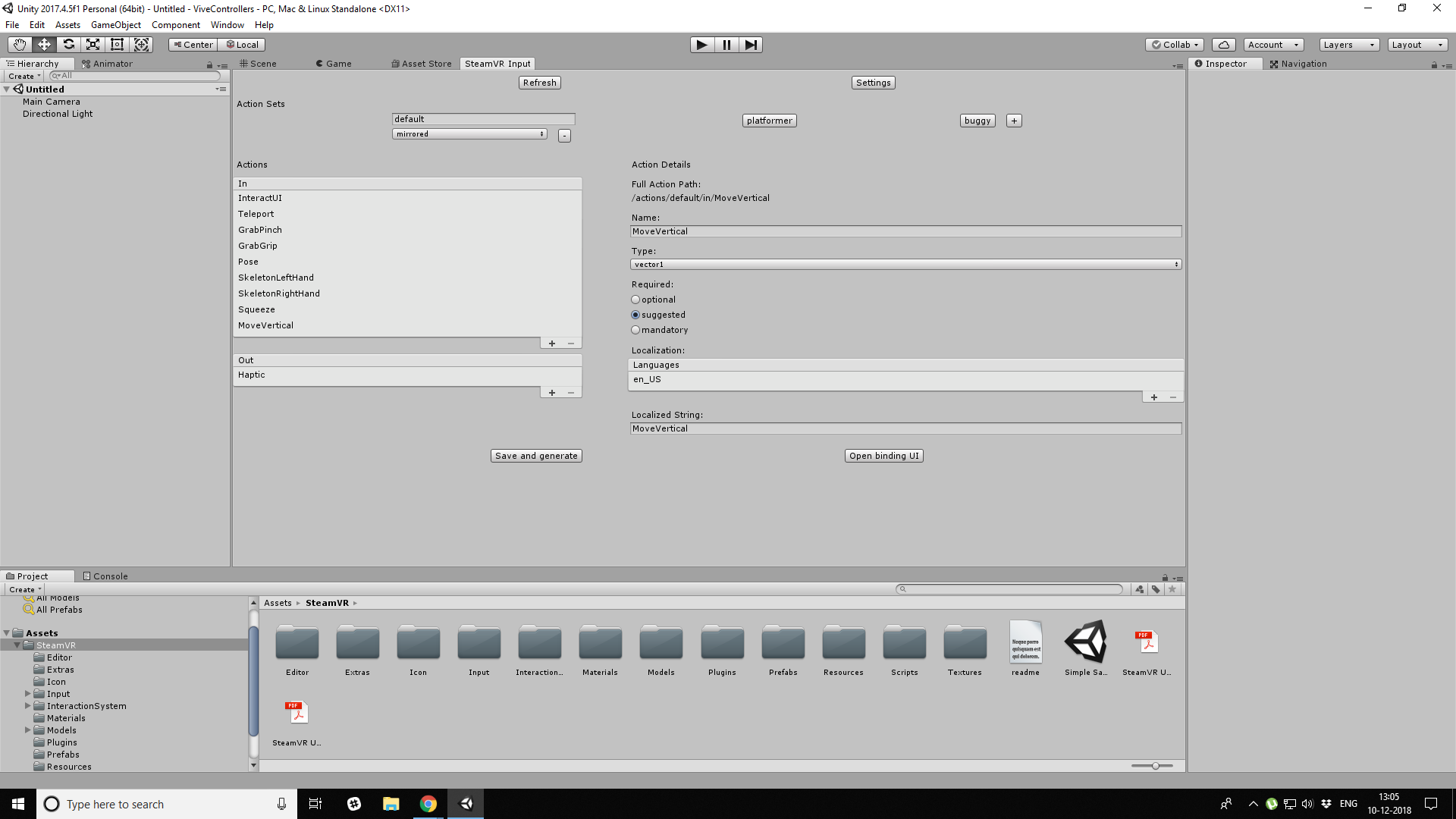 Getting A Blank Screen When Opening Binding Ui From Unity · Issue 959 · Valvesoftware Openvr