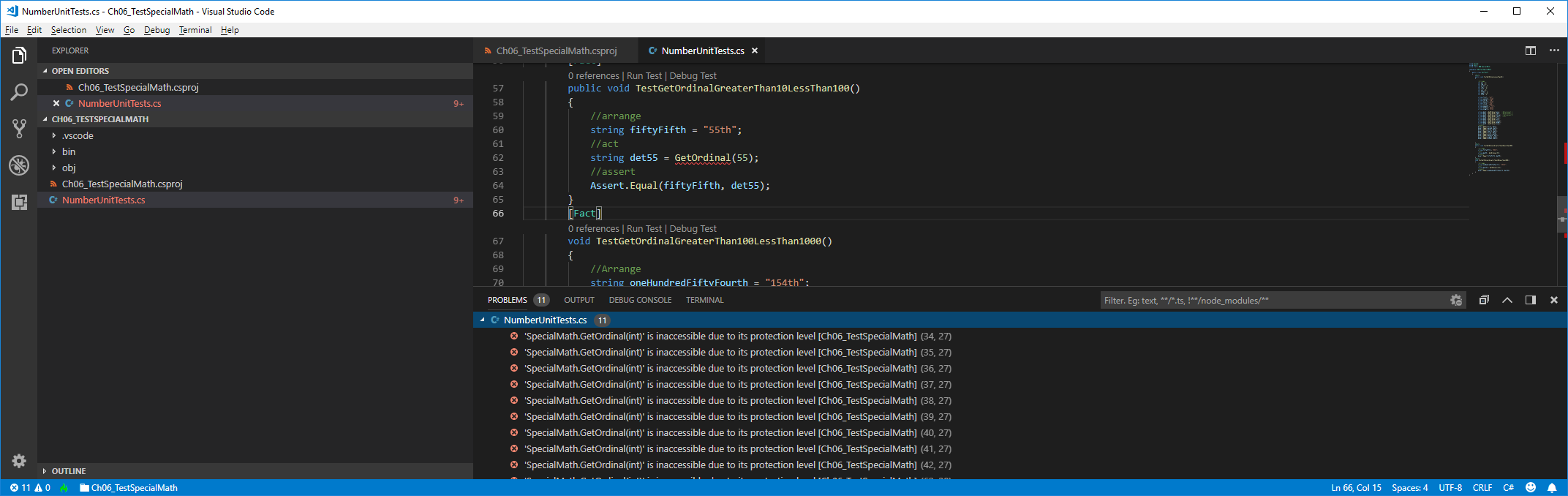 Method is inaccessible due to its protection level - yet not! · Issue #58263 · microsoft/vscode ...