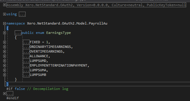 PayrollAuApi.GetPayItemsAsync returns null response if there is an earnings rate of Lump Sum E ...