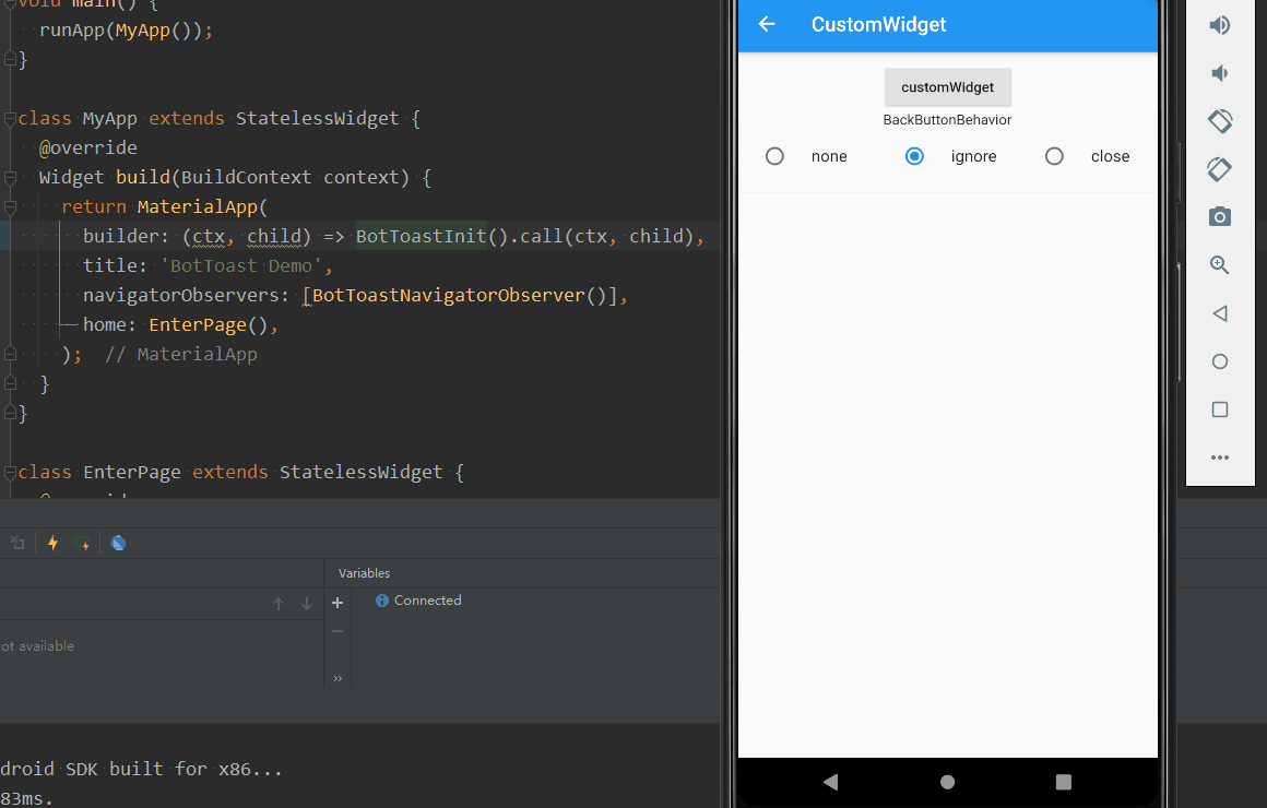 Flexible Builder for `MaterialApp` which allows to pass on a child · Issue #108 · MMMzq/bot ...