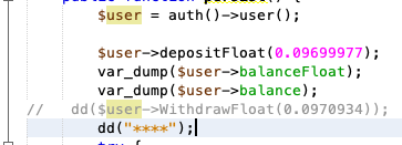 not working for float value 0.09699977 in Bitcoin · Issue #149 · bavix/laravel-wallet · GitHub
