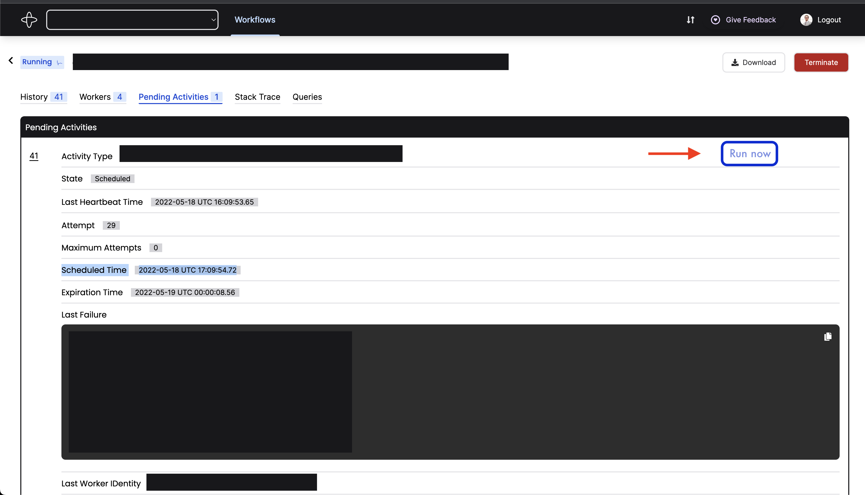 Allow in the Web UI to execute an activity now. · Issue #542 · temporalio/ui · GitHub