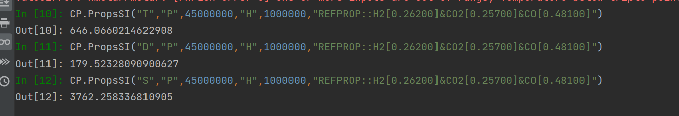 Refprop V10 0 And Pfhlsh Error 3 · Issue 2183 · Coolprop Coolprop · Github