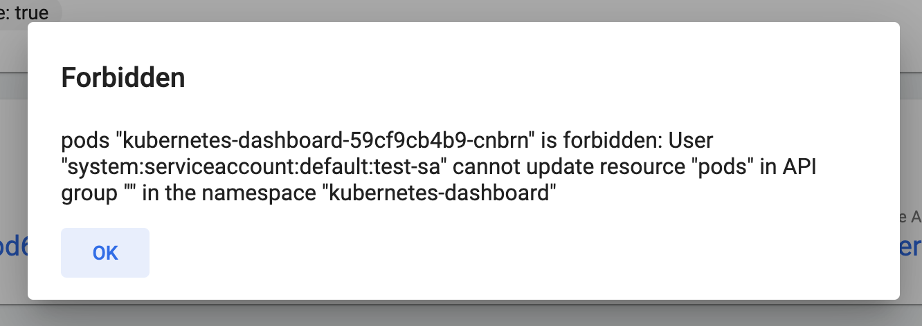 Nice Ui For Forbidden Error · Issue 5491 · Kubernetesdashboard · Github