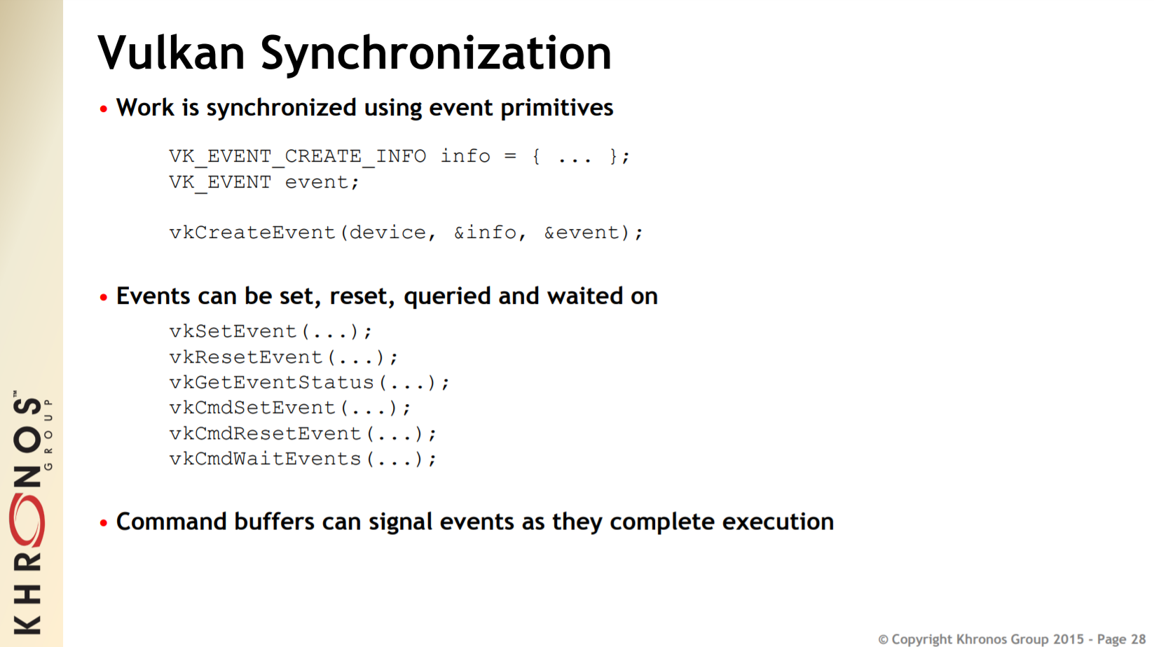 Why Vulkan has fences? · Issue #918 · KhronosGroup/Vulkan-Docs · GitHub