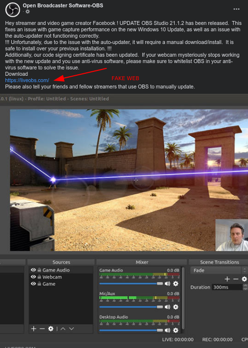 [SCAM] Public scammers? · Issue #4383 · obsproject/obs-studio · GitHub