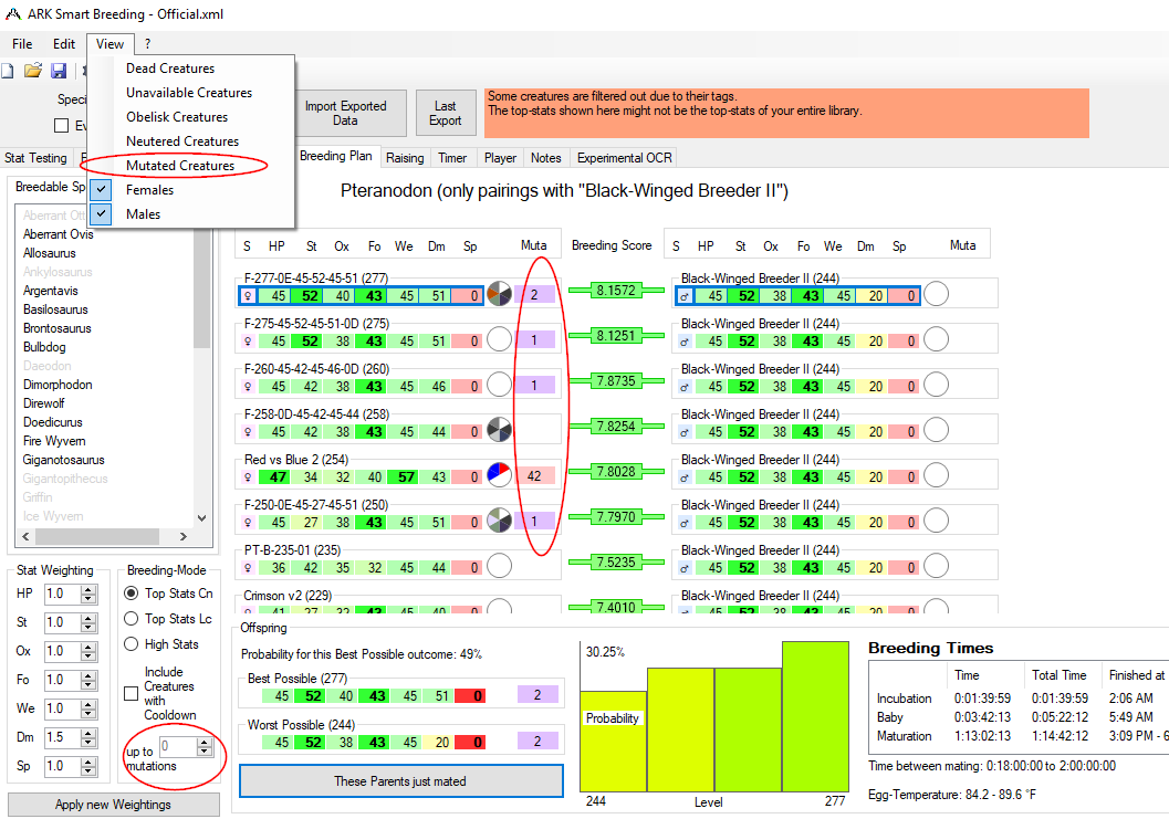 Breeding Plan Bug · Issue #723 · cadon/ARKStatsExtractor · GitHub