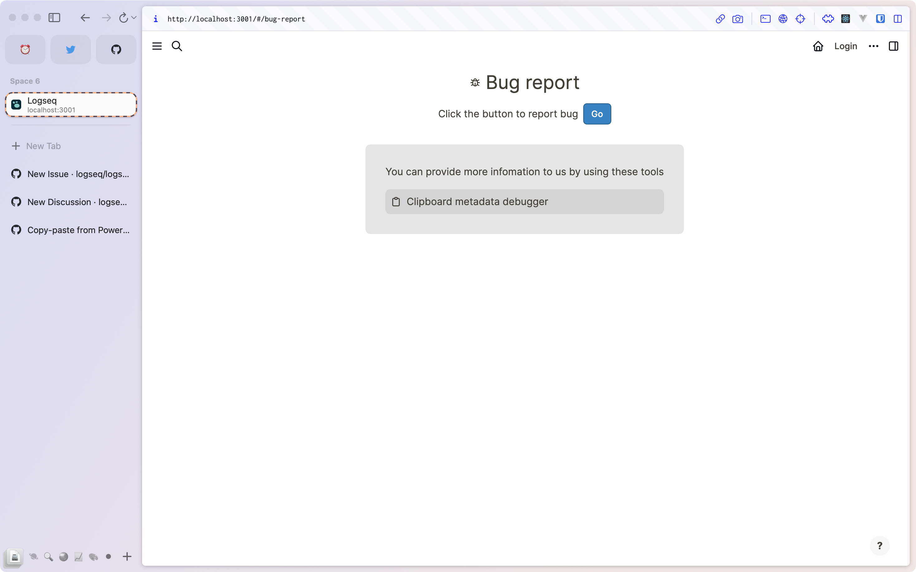 Feature Debug Tool For Clipboard · Logseq Logseq · Discussion 7812 · Github 
