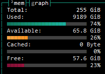[BUG] Memory over 100GiB displays incorrectly · Issue #331 · aristocratos/bpytop · GitHub