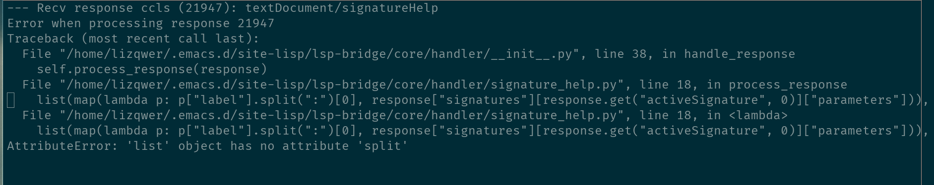 ccls无法显示signature help · Issue #309 · manateelazycat/lsp-bridge · GitHub