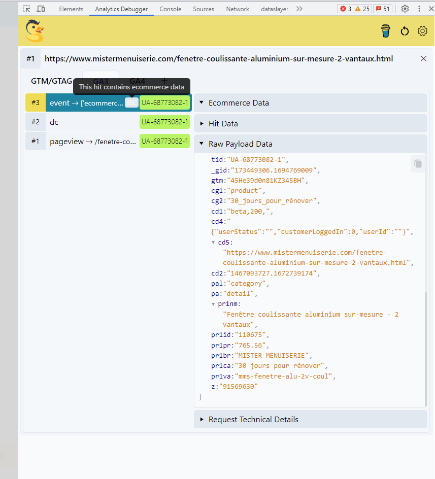 Ecommerce Detail View Data Not Being Parsed While Detected As Present