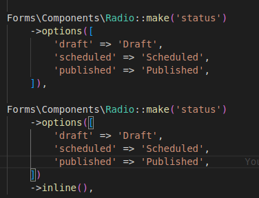 Inline Radio Issue · Issue #6618 · filamentphp/filament · GitHub