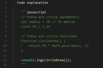 Markdown: Javascript fenced code block have incorrect highlighting after inline comment · Issue ...