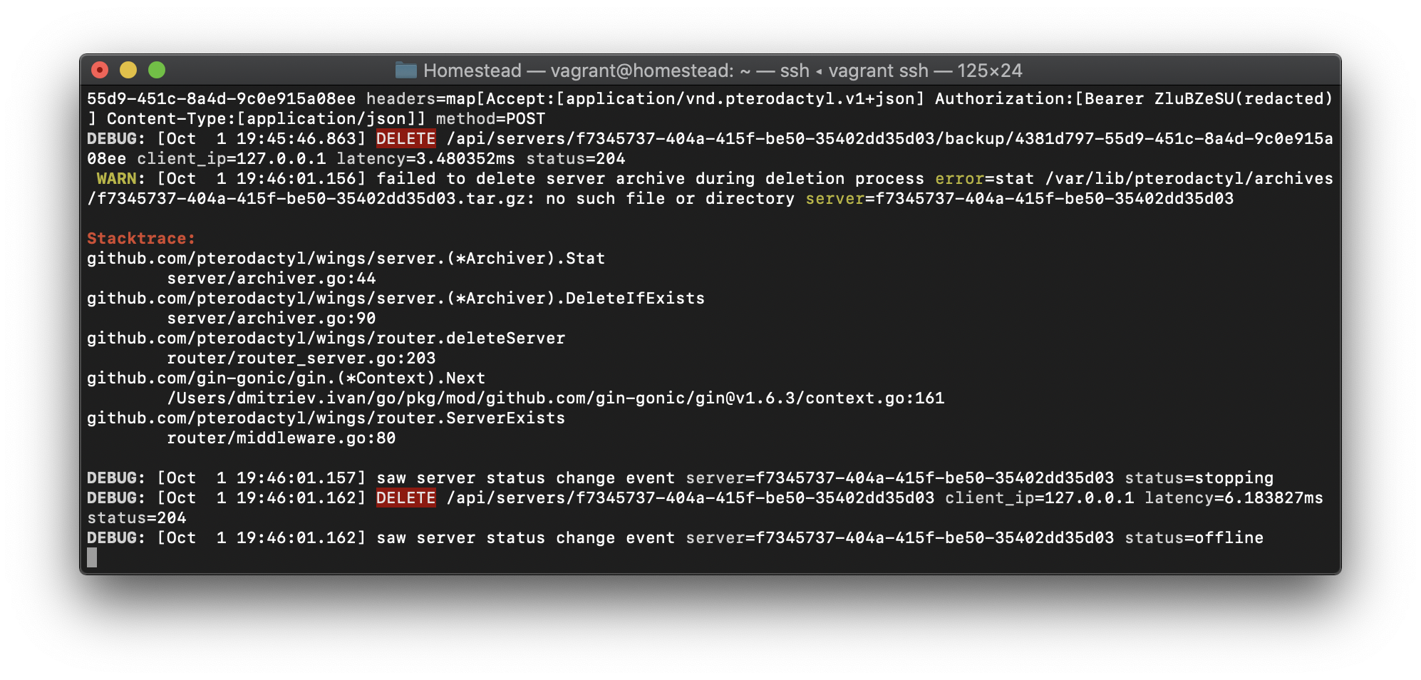 Deletion of server doesn't delete? · Issue #2438 · pterodactyl/panel · GitHub