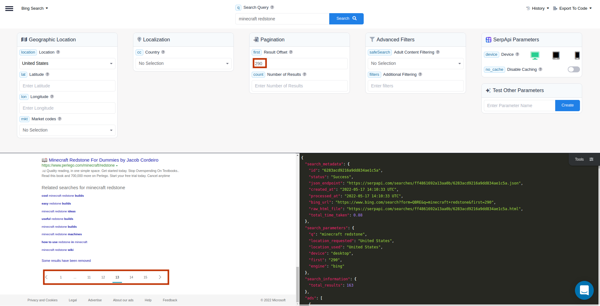 [Bing Search API] Pagination incrementing wrong `next` page value · Issue #143 · serpapi/public ...