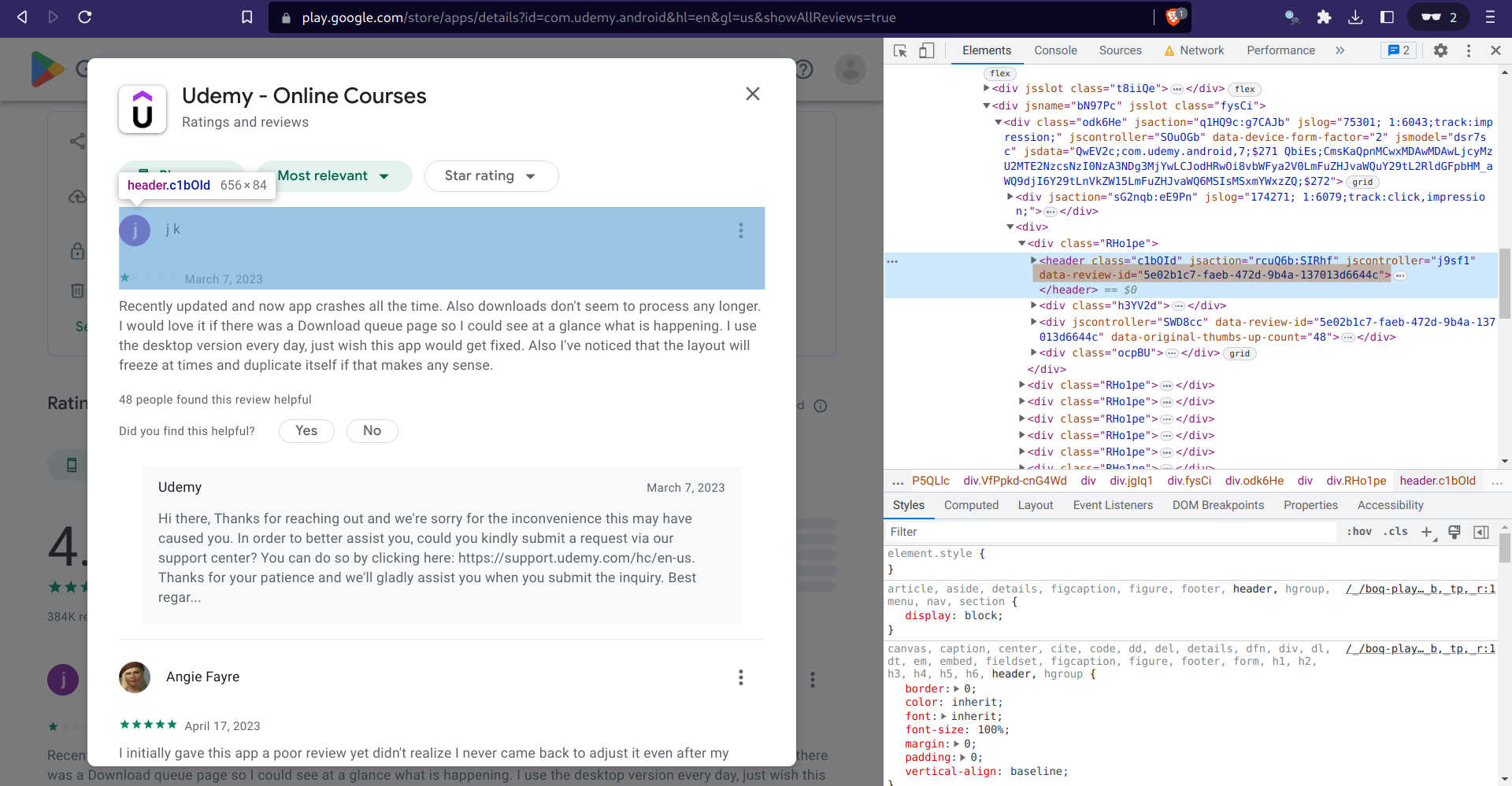 [Google Play Product API] Scrape a Unique Identifier for Reviews · Issue #830 · serpapi/public ...
