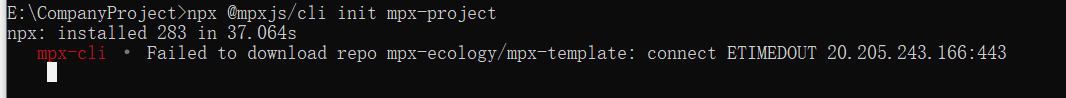 mpx init mpx-project无法安装项目 · Issue #1016 · didi/mpx · GitHub