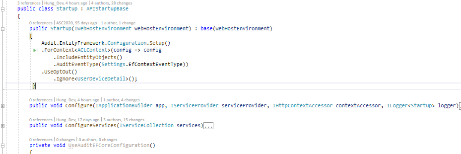 Ignore entities (tables) · Issue #431 · thepirat000/Audit.NET · GitHub
