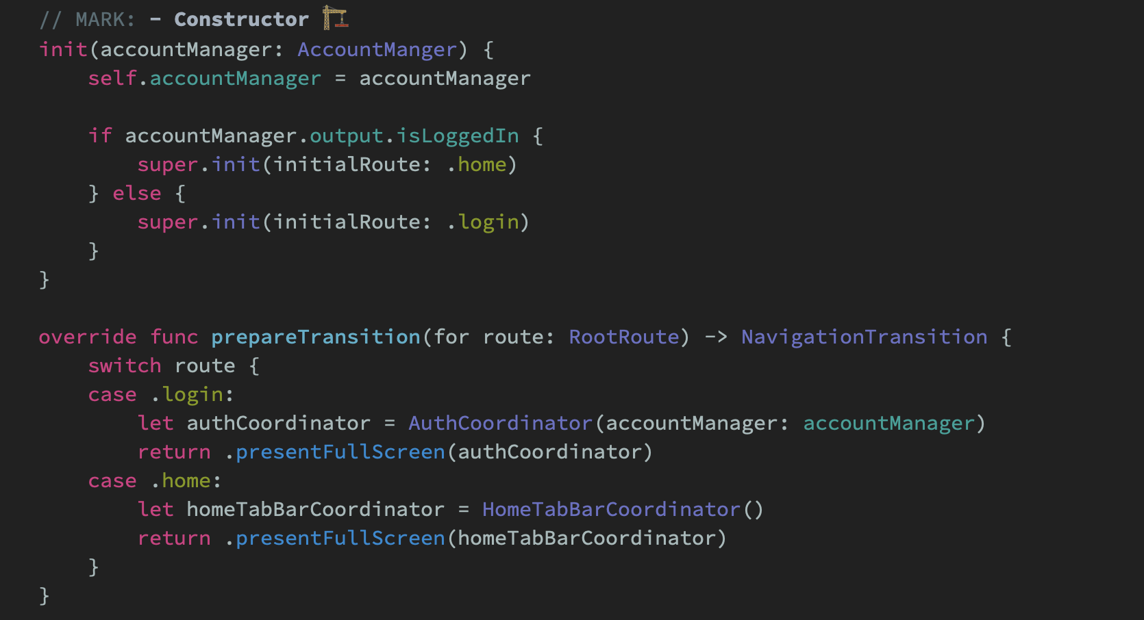 Can help me with multiple coordinators ? · Issue #131 · QuickBirdEng/XCoordinator · GitHub