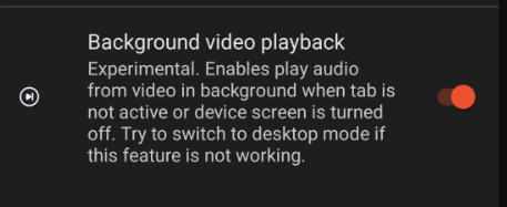 Update "background video playback" setting copy · Issue #26516 · brave/brave-browser · GitHub