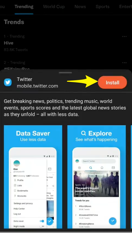[Android] Rename PWA menu item and cta · Issue #26934 · brave/brave-browser · GitHub