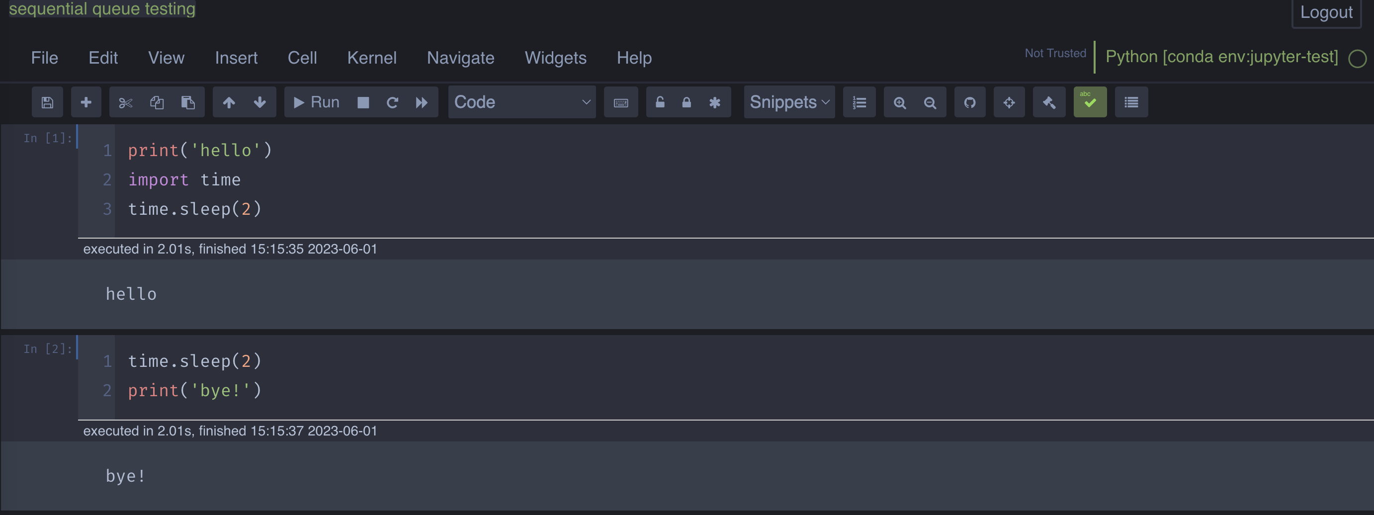sequential queueing of cells not working · Issue #6898 · jupyter/notebook · GitHub