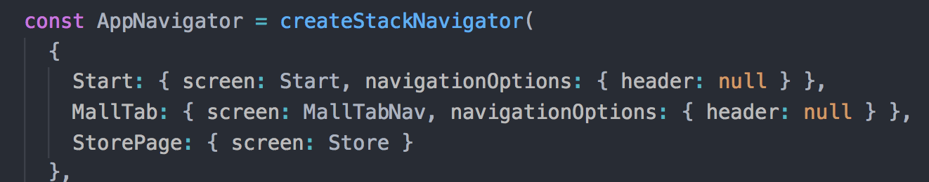 React Navigation 2x 把tabnavigator放在stacknavigator里 页面设置标题栏没生效 · Issue 4795 · React Navigation 0204