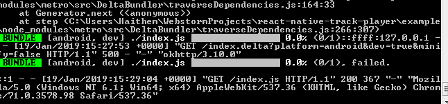 Unable to run example Error 500 · Issue #398 · doublesymmetry/react-native-track-player · GitHub