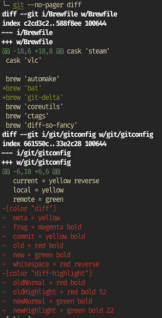 Color not matching between `delta` and `git diff` · Issue #678 · dandavison/delta · GitHub