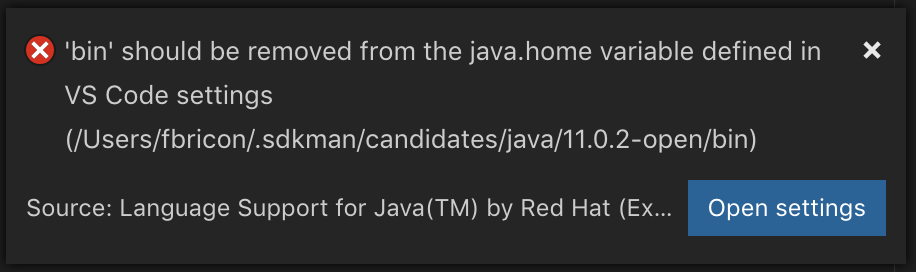 Java Detection and Installation UI · Issue #1364 · forcedotcom/salesforcedx-vscode · GitHub