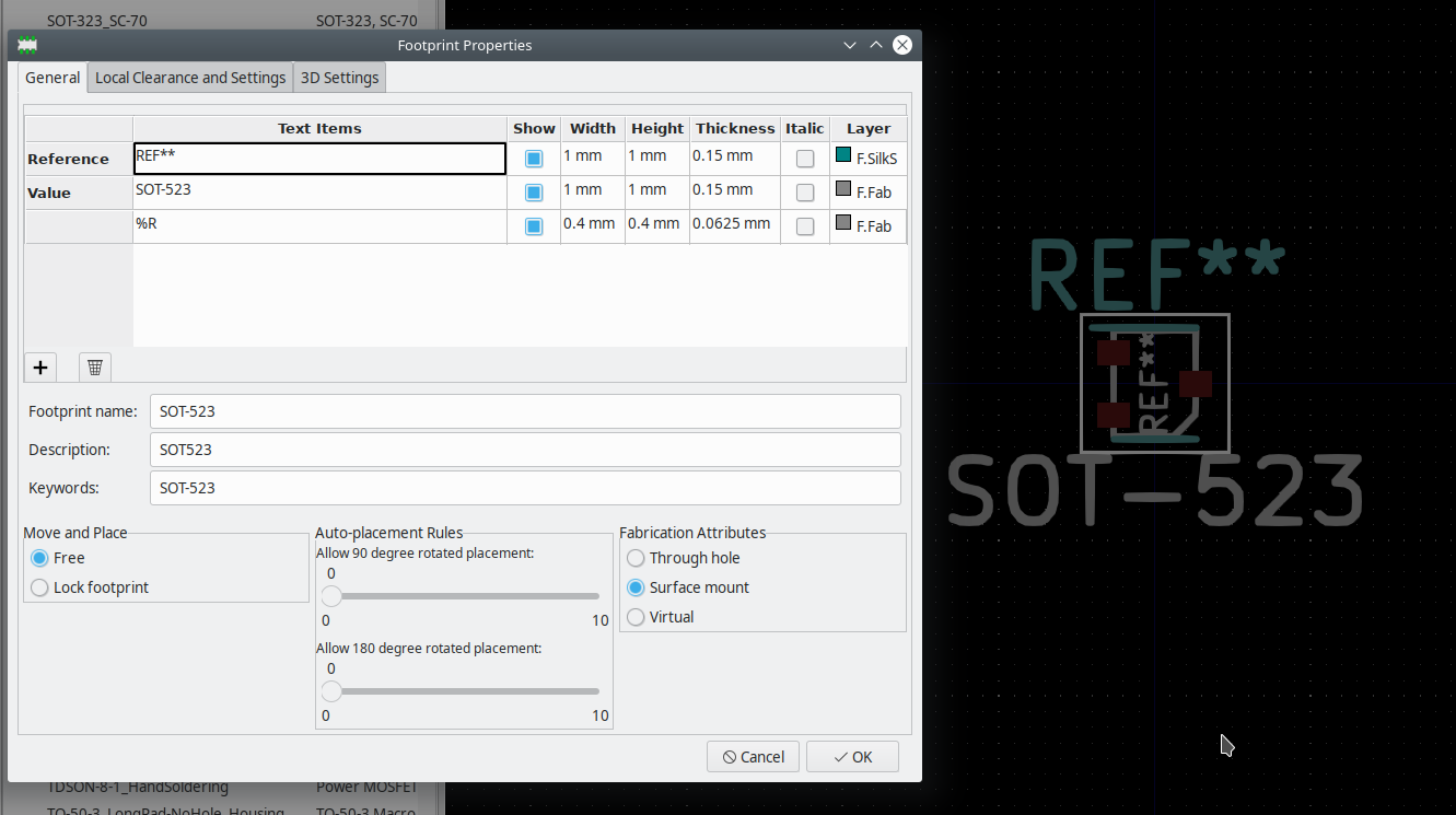 Added SOT-523 footprint, modified from SOT-553 (!2027) · Merge requests ...