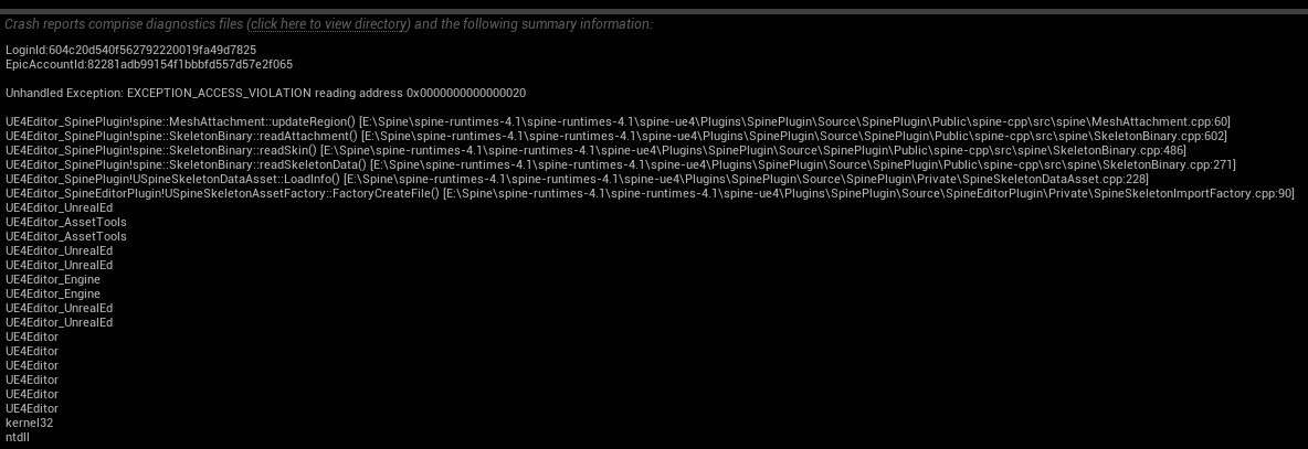 Ue4272spine Runtime41 Import Direct Error · Issue 2196 · Esotericsoftwarespine Runtimes 