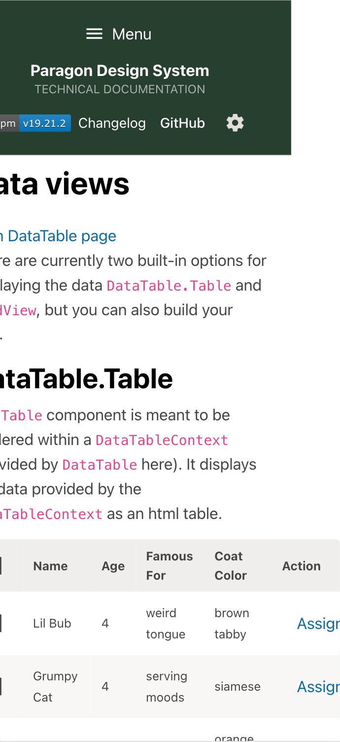 Ensure component pages are responsive on the docs site · Issue #1305 · openedx/paragon · GitHub