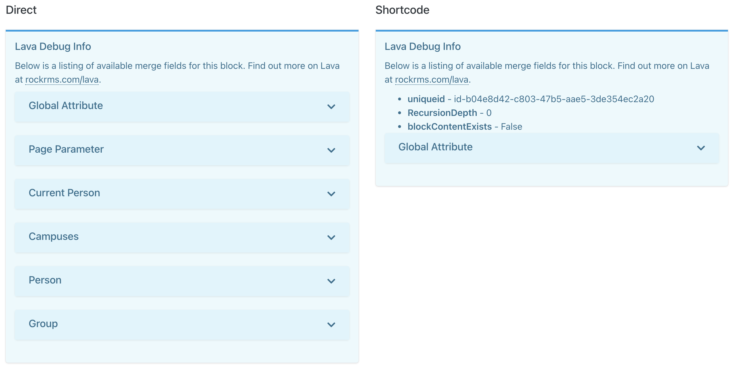 Lava Shortcodes cannot access parent scope in Fluid · Issue #4923 · SparkDevNetwork/Rock · GitHub