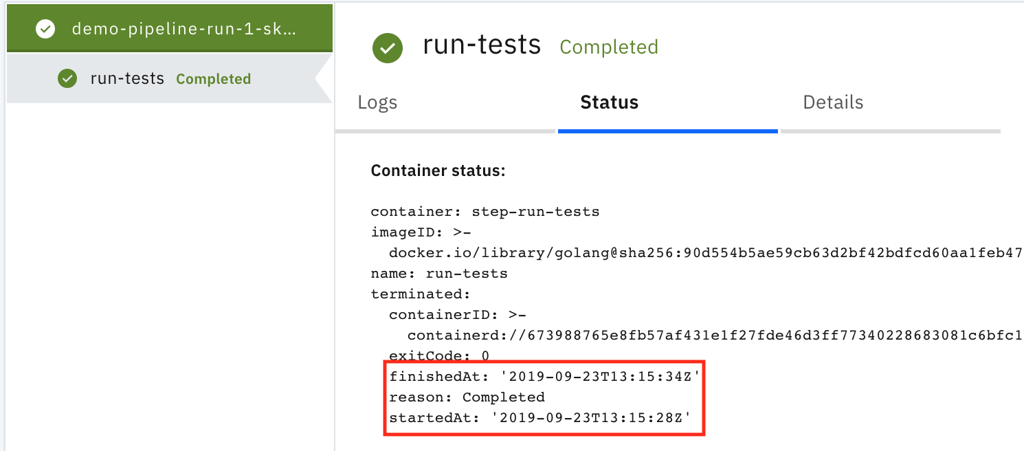 Feature request: display the duration of TaskRuns and PipelineRuns ...