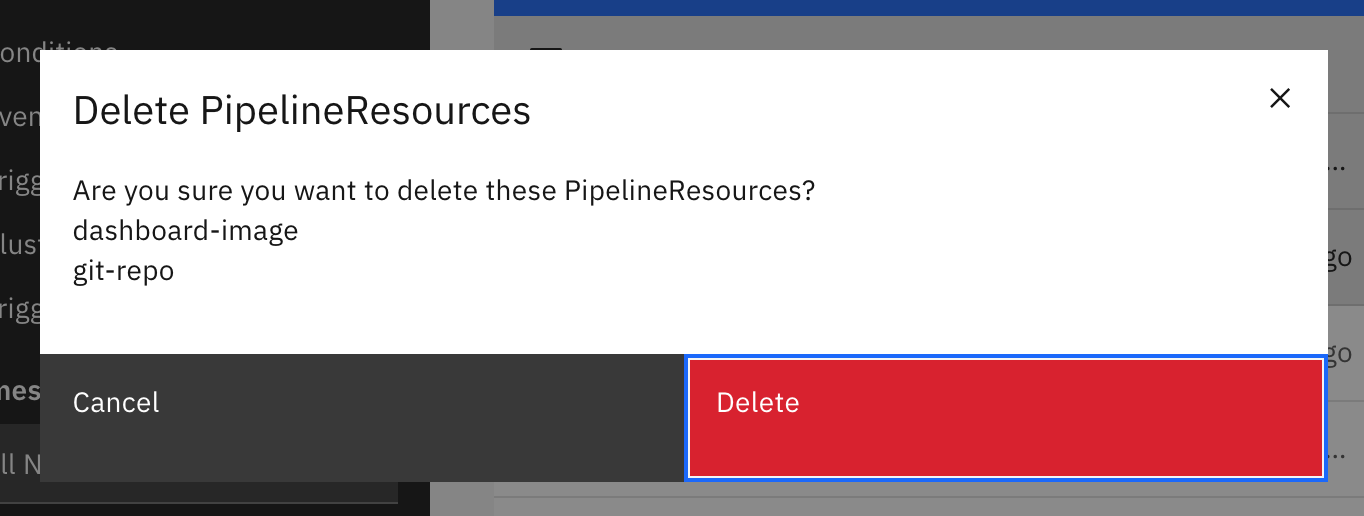 Missing list styles on delete modals · Issue #1761 · tektoncd/dashboard · GitHub