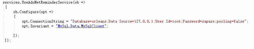 [2.0 RC2 ] Invalid configuration using IServiceCollection.UseAdoNetReminderService · Issue #4208 ...