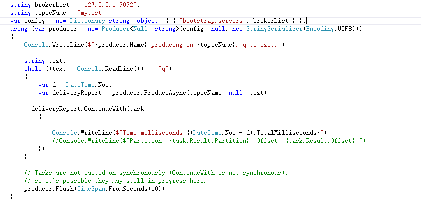 Production is slow and slow · Issue #471 · confluentinc/confluent-kafka-dotnet · GitHub