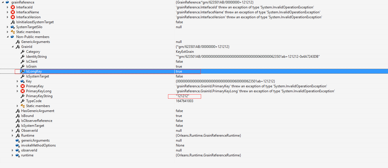 [2.0] Grain inherits IGrainWithStringKey , but IsPrimaryKeyBasedOnLong returns True · Issue ...