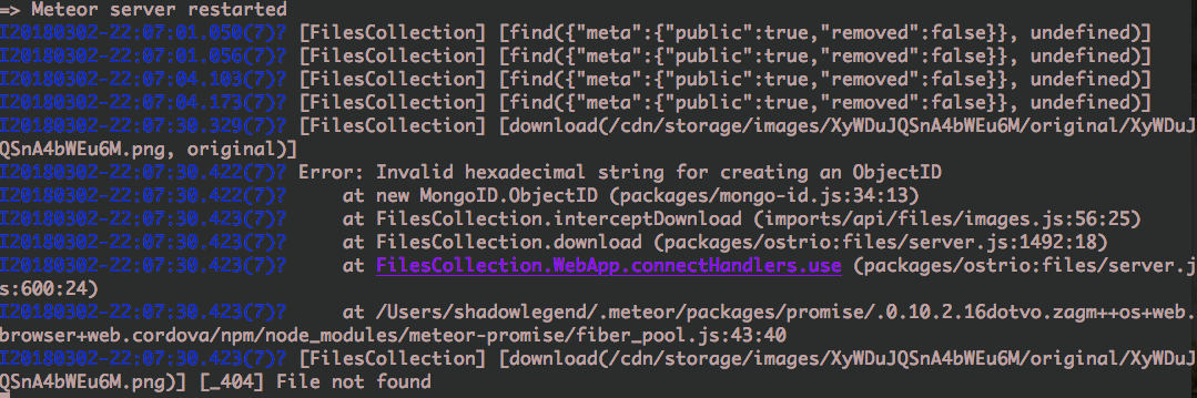 MongoError: file with id xxx not opened for writing · Issue #584 · veliovgroup/Meteor-Files · GitHub